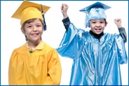 Kids Cap And Gown Preschool And Kindergarten Cap And Gown Alphabet U