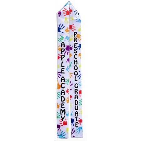 Full-color Custom Graduation Sash-Handprints | Anderson's