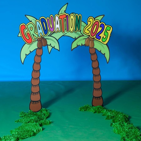 Jungle Palm Tree Arch Prop Kit | Anderson's