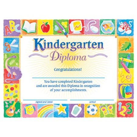 Kindergarten Diploma - ABC | Anderson's