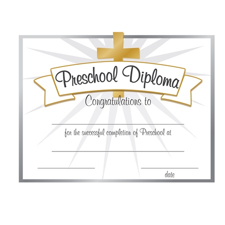 Preschool Gold Cross Diplomas, 30/pkg | Anderson's